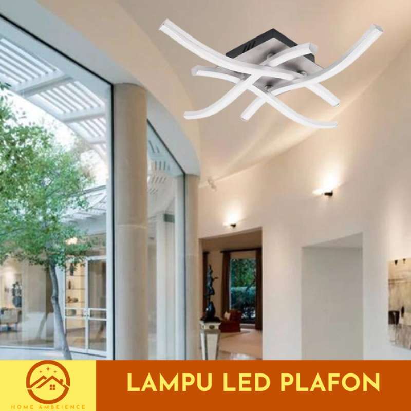 Promo Lampu Hias Atap Plafon LED Minimalis Modern Elegan Fork 24 Watt ...