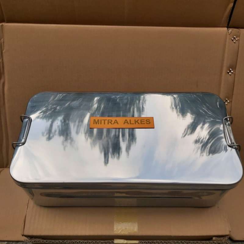 Promo Instrumen Tray LOCK UNLOCK 40x20x12cm. Bak instrumen 40 x 20 x 12 ...