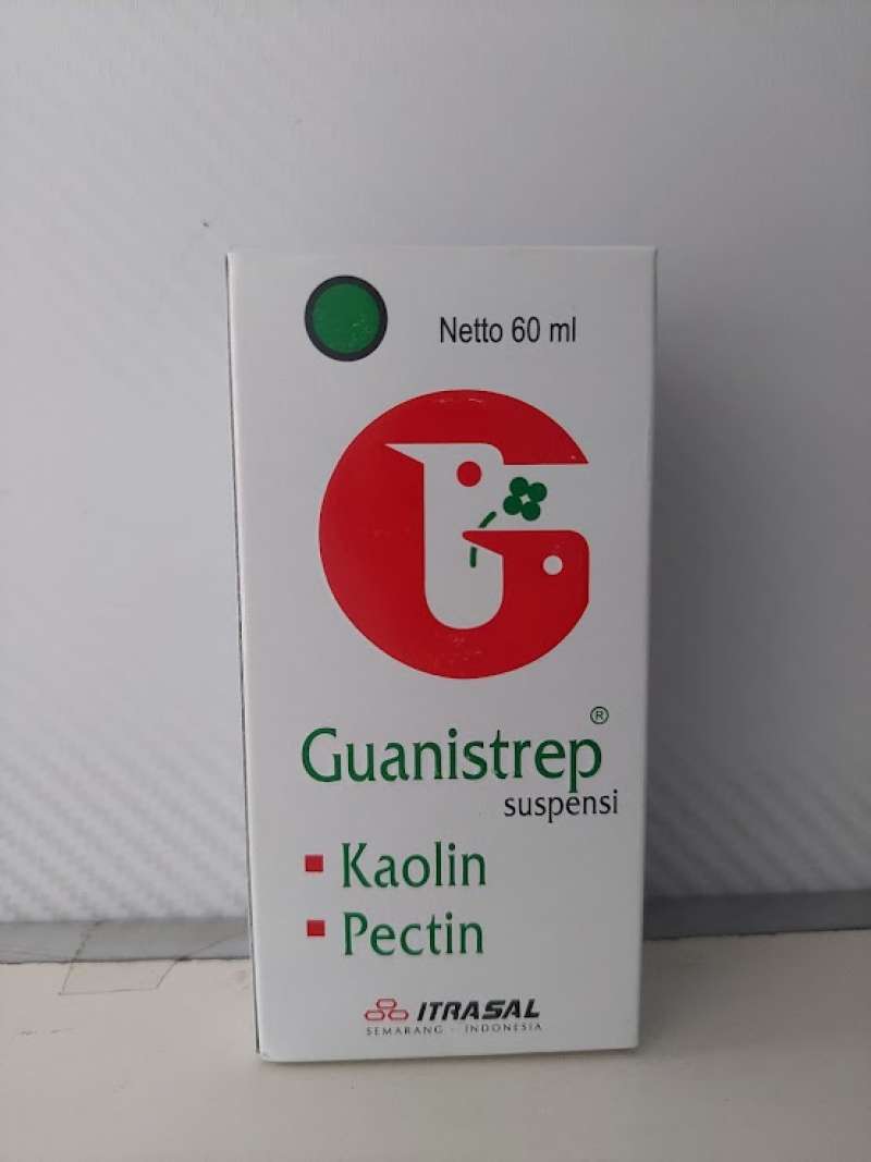 Jual Guanistrep Suspensi Syrup Sirup 60ml Kaolin, Pectin Obat Anti ...