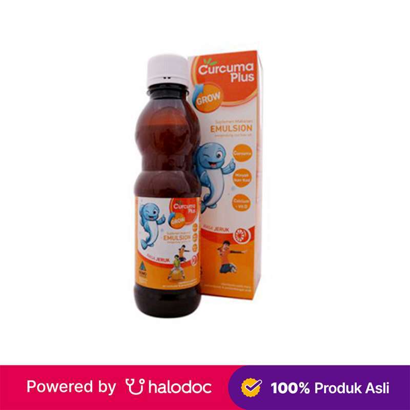 Promo Curcuma Plus Grow Emulsion Rasa Jeruk Sirup 200 ml Diskon 50% di ...