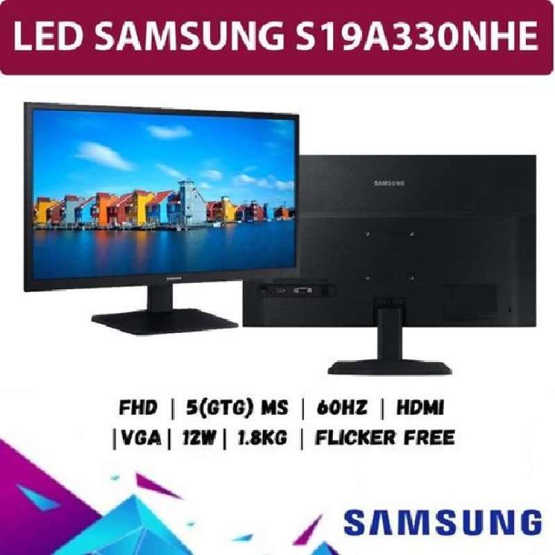 Jual Monitor Led Samsung Sa33 S19a330nhe 19.0 Monitor [1366x768 D-sub ...