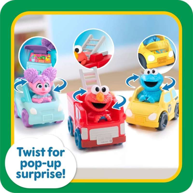 Jual Sesame Street Twist & Pop Wheelies - Cookie Monster Di Seller ...