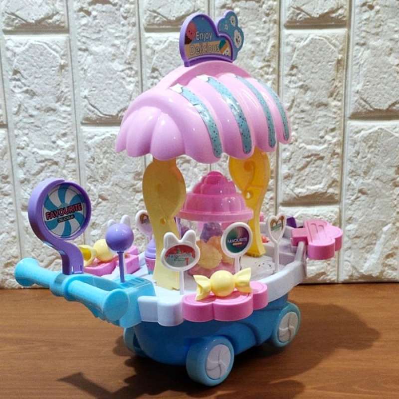Promo Mainan Gerobak Popcorn Ice Cream Candy Chart - Troli Es Krim ...
