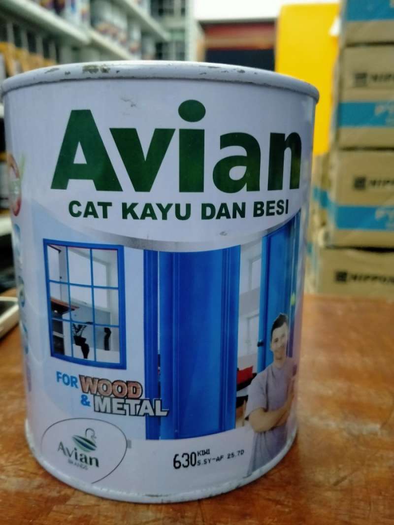 Promo Cat Kayu Besi Avian 1 Kg 0,9 Lt ( 630 Kiwi ) Hijau - Diskon 50% ...