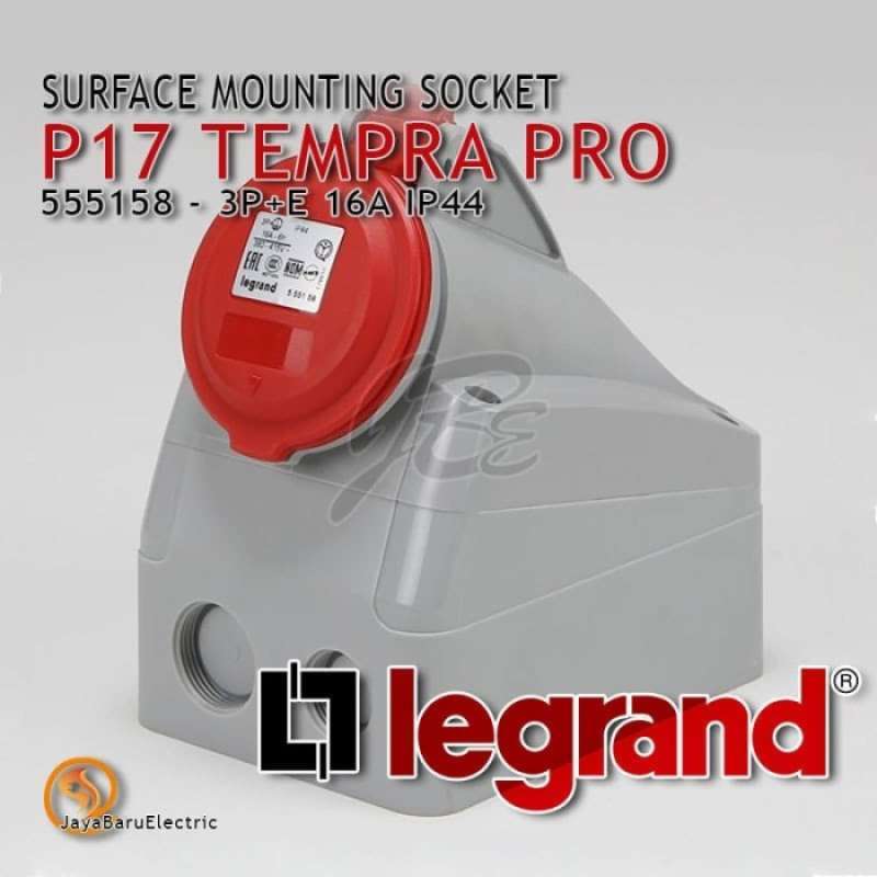 Promo Legrand Surface Mounting Socket 3P+E / 4 Pin 16A P17 Tempra Pro ...