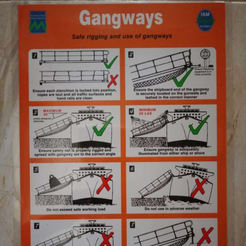 Promo Safety Poster Gangways Impa Code 331514 Diskon 23% Di Seller ...