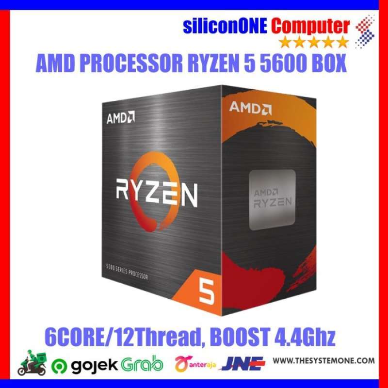 Promo AMD Processor RYZEN 5 - 5600 BOX RYZEN5 6Core 12Threads 65W AM4 ...