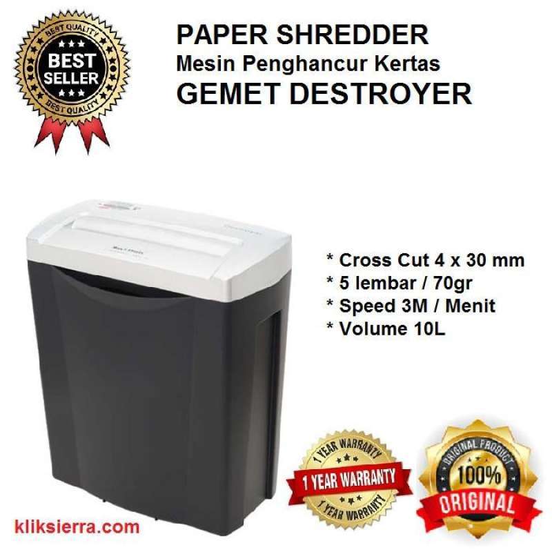 Promo Terlaris Gemet Destroyer Mesin Penghancur Kertas | Paper Shredder ...