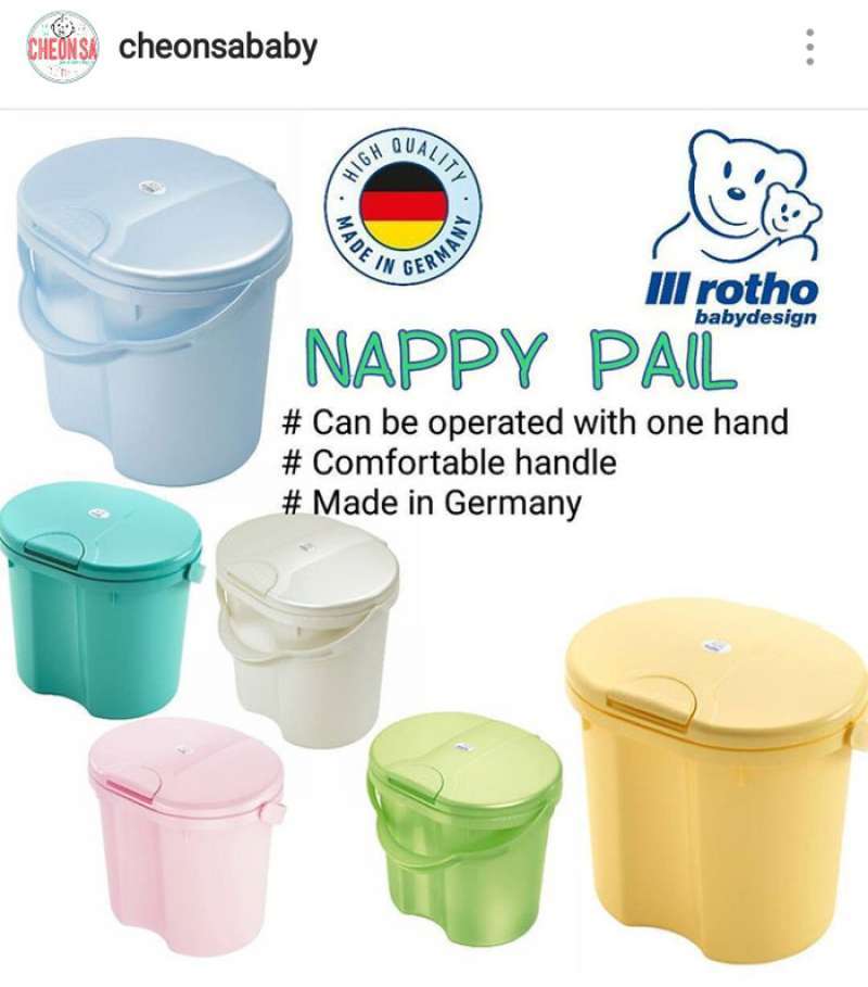 Jual Rotho Nappy Pail -wadah Penampung Air Bathub Khusus Go-send ...