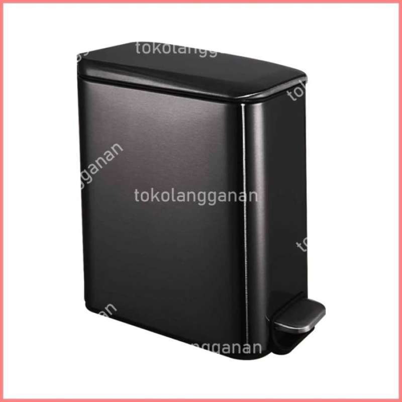 Promo Krisbow Tempat Sampah Pedal Slim Soft Close 5 Ltr - Hitam Diskon 23% di Seller Djaya ...