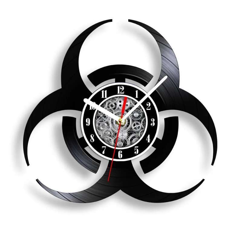 Jual Biohazard Hazard Symbol Vinyl Lp Record Clock For Hospital And ...
