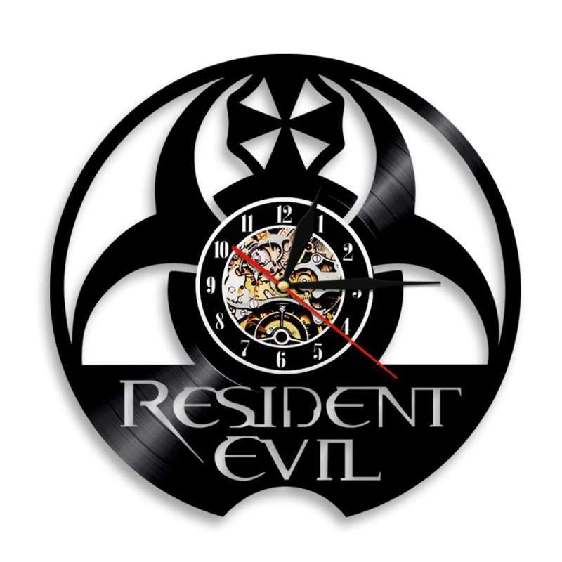 Jual Biohazard Hazard Symbol Vinyl Lp Record Clock For Hospital And ...