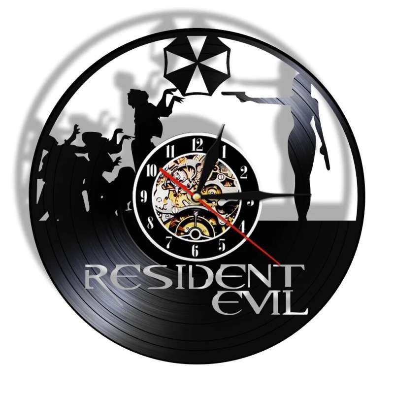 Promo Biohazard Hazard Symbol Vinyl Lp Record Clock For Hospital And ...