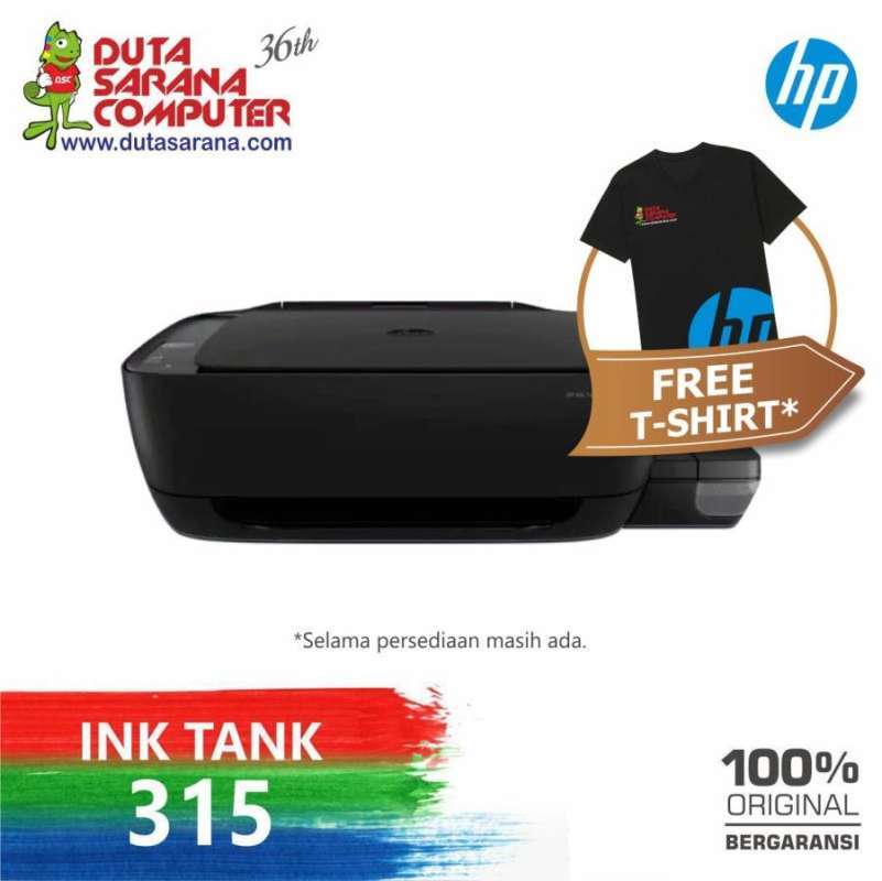 Jual HP Ink Tank 315 All-in-One Printer Print Scan Copy A4 Murah 315aio ...