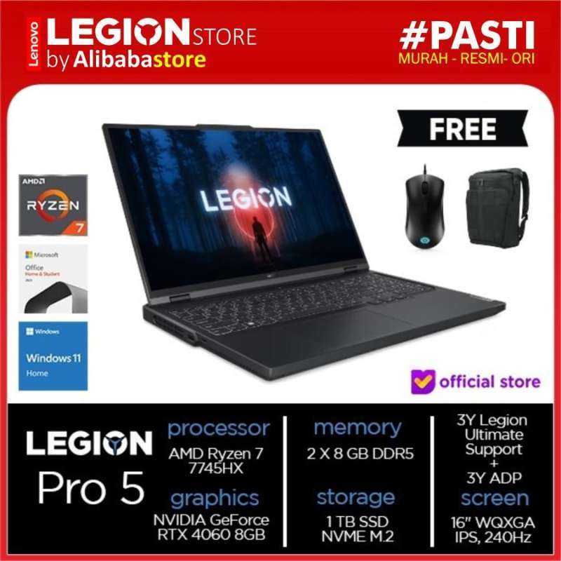 Jual Lenovo Legion 5 4060 Original Murah - Harga Diskon Mei 2024 | Blibli