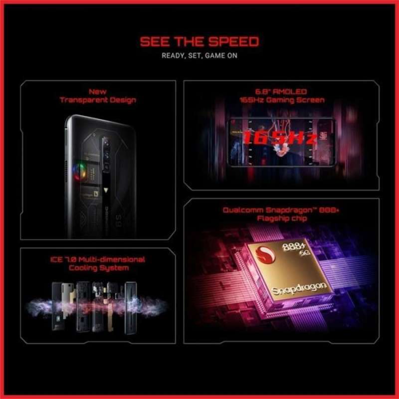 Jual Redmagic Red Magic 6s Pro 16/256gb Cyborg 165hz Amoled Snapdragon ...