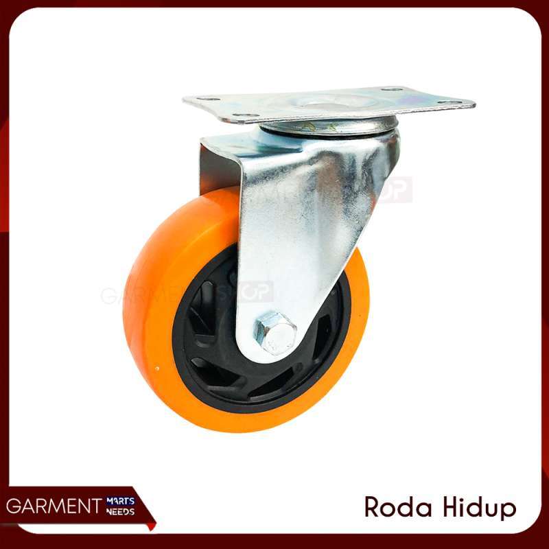 Promo Roda Troli Barang 4 Inch Hand Truck Trolley Ban Karet Dorongan ...