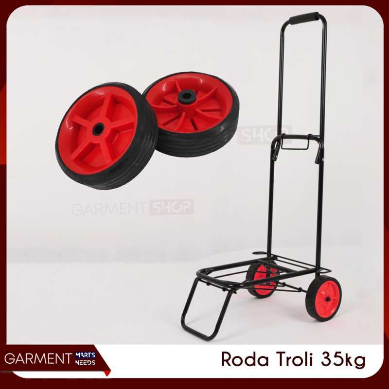 Promo Roda Troli Barang 4 Inch Hand Truck Trolley Ban Karet Dorongan ...