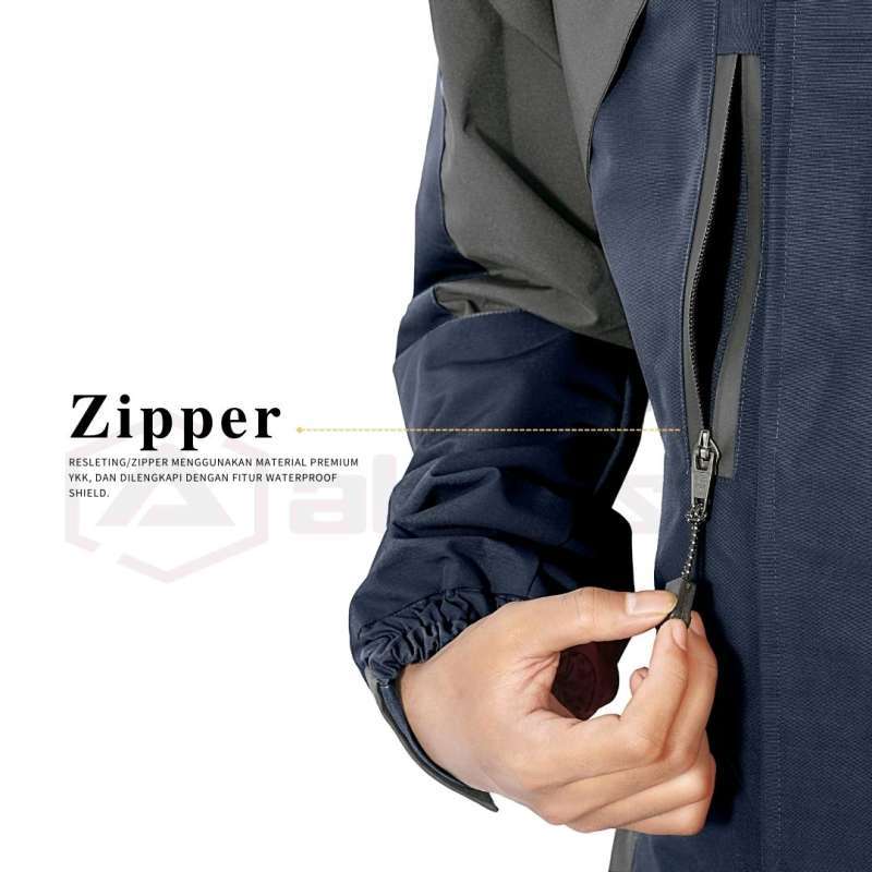 Jual All Use Outdoor Jaket Gunung Anti Air dan Tahan Angin Warna Nevy ...
