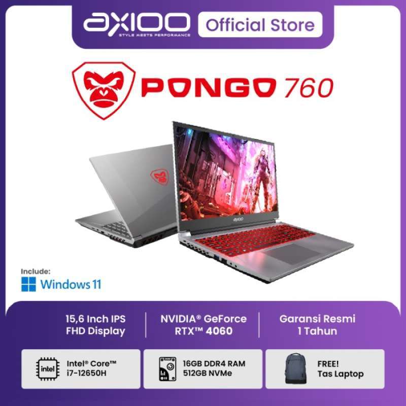 Promo Laptop Axioo Pongo 760 (ram 16gb/512gb) 15.6â€ â€“intel Core I7 ...