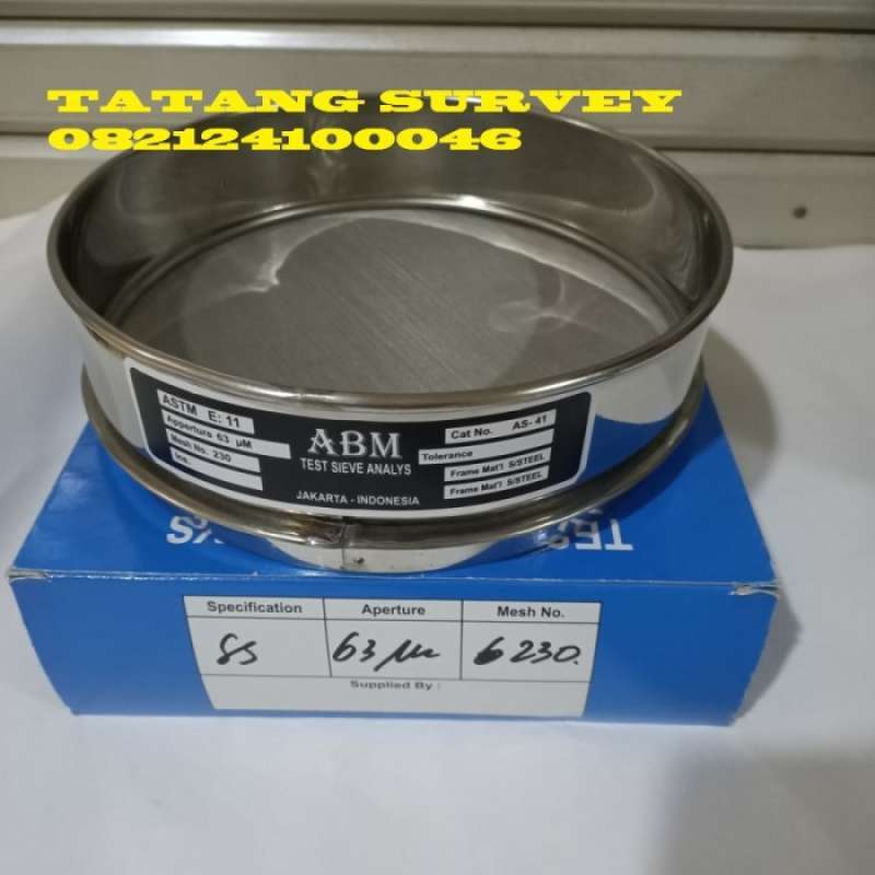 Promo ayakan sieve analysis Test sieve mesh 230(63 micron) Diskon 33% ...
