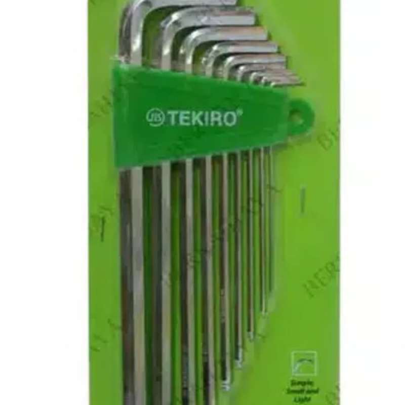 Promo Kunci L Ballpoint 9pcs Tekiro / Ballpoint Hex Key Long Tekiro ...