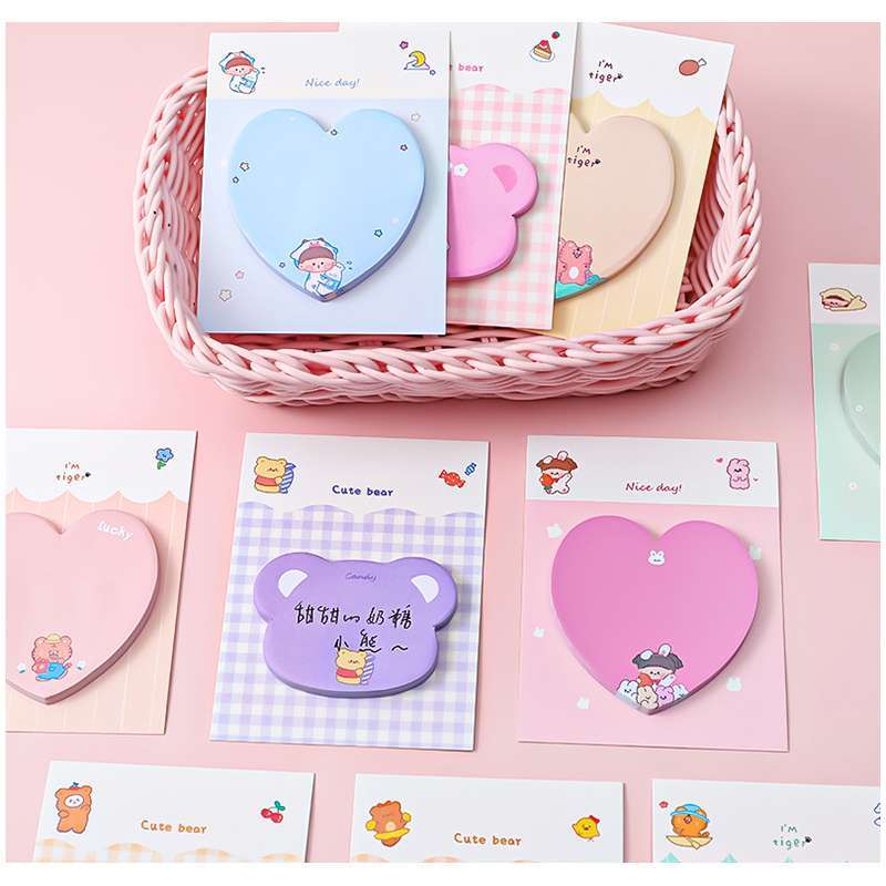 Jual Sticky Note Bentuk Bear Love / Post-it Notes / Memo Kertas ...