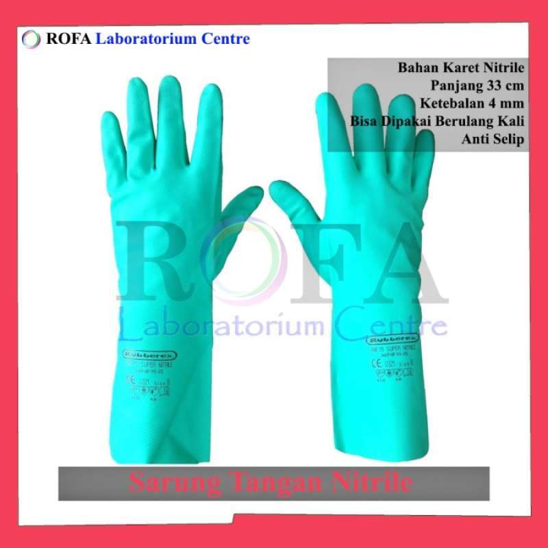 Jual Sarung Tangan Kimia / Sarung Tangan Laboratorium Nitrile Di Seller ...