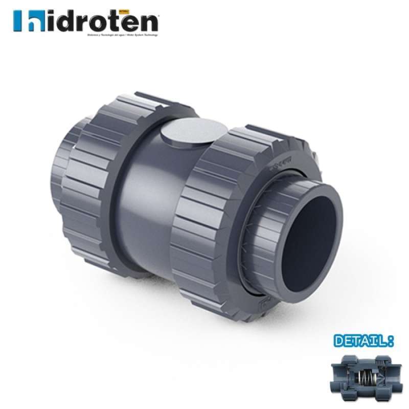 Promo Cone Check Valve PVC 1 Inch Merk Hidroten Buatan Spanyol Diskon ...