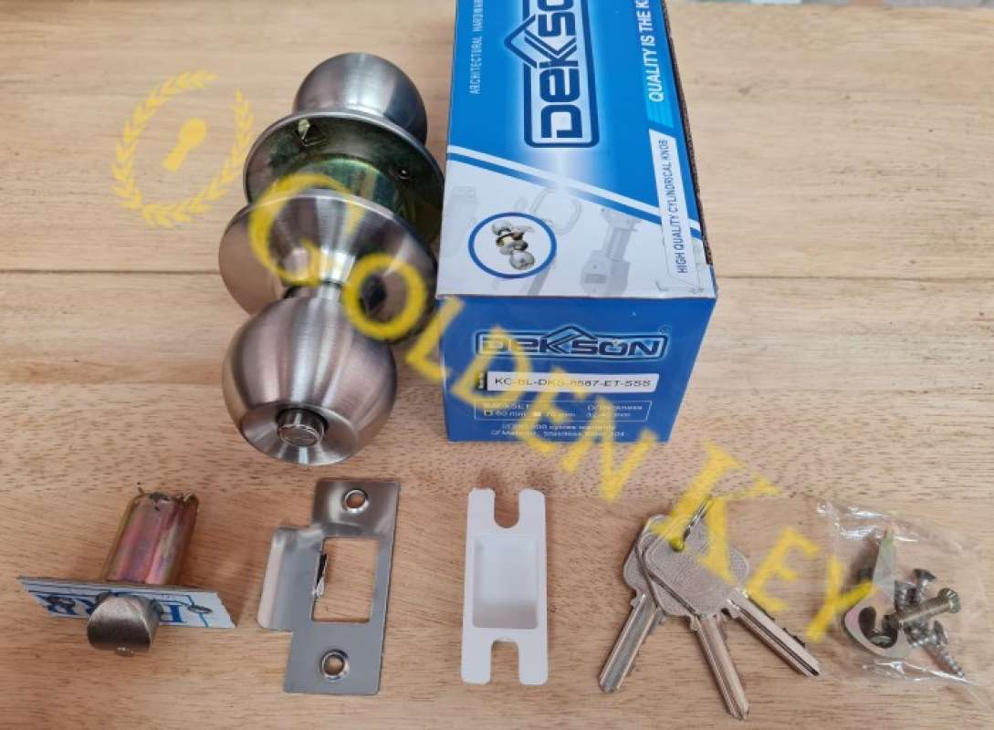 Promo Kunci Bulat Pintu Dekson KCBL DL8587 ET SSS Handle Knob Lockset ...
