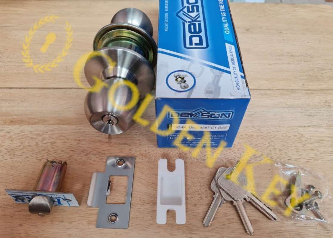 Promo Kunci Bulat Pintu Dekson KCBL DL8587 ET SSS Handle Knob Lockset ...
