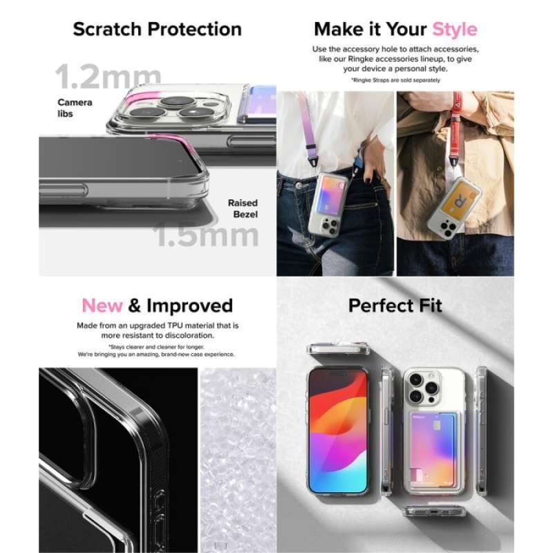 Promo Ringke iPhone 15 Pro Max Fusion Card Clear Softcase Tipis Casing ...