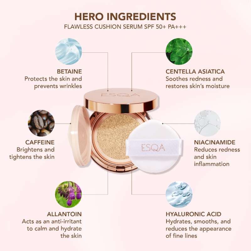 Jual Esqa Flawless Cushion Serum Spf 50+ Pa+++ Di Seller Station ...