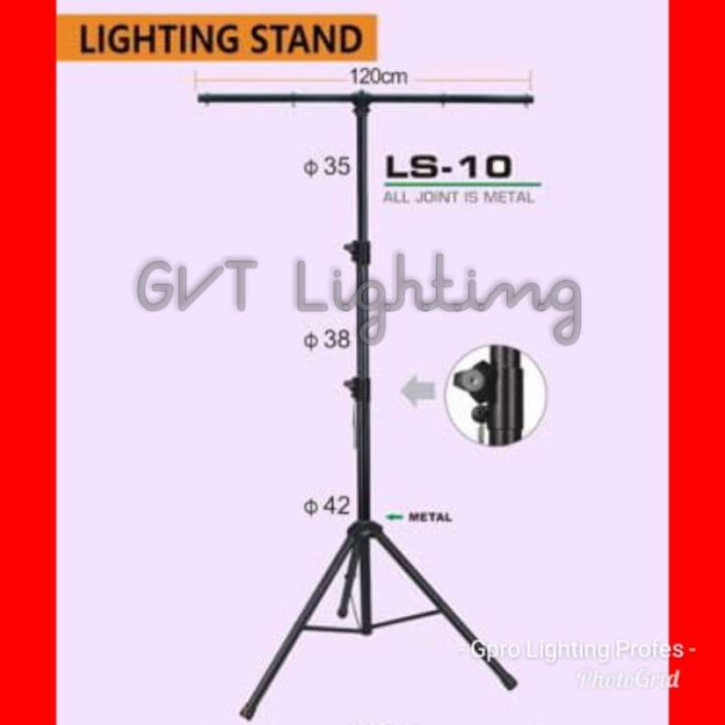 Promo Tripod Standing Lighting Parled Bahan Besi Kuat Kokoh Tinggi 4mtr ...
