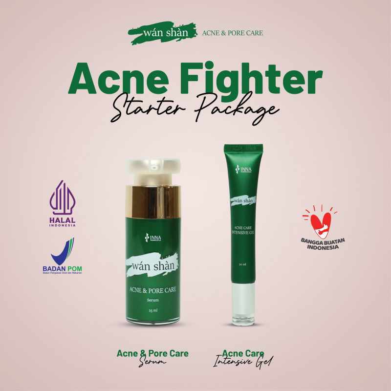 Jual Wan Shan Acne Fighter Starter Package (serum & Intensive Gel Acne ...