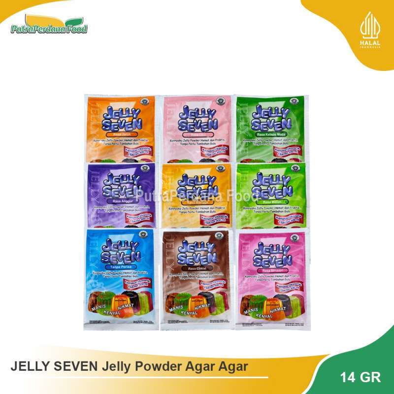 Jual Jelly Seven Jelly Powder Agar Agar 14gr (kecil) Di Seller ...