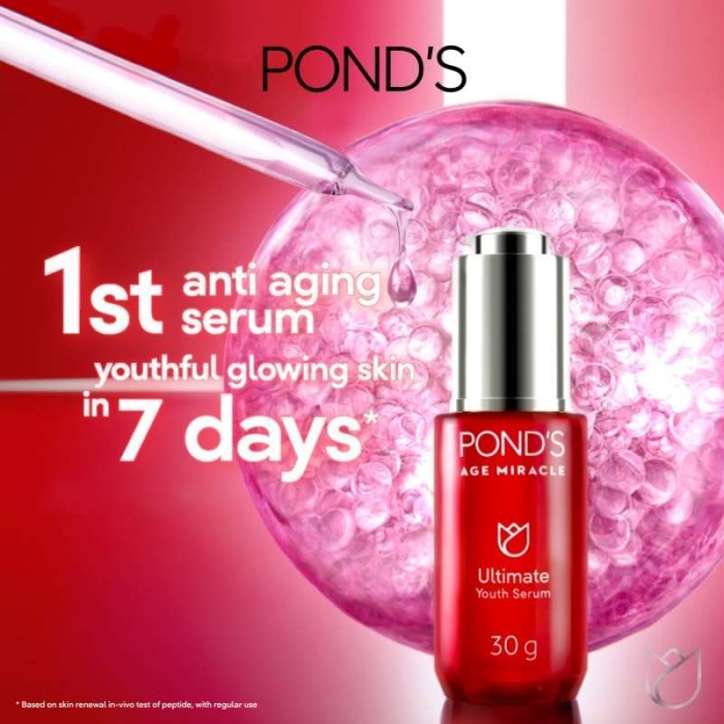Promo Ponds Age Miracle Anti Aging Serum 30gr + Day & Night Cream ...
