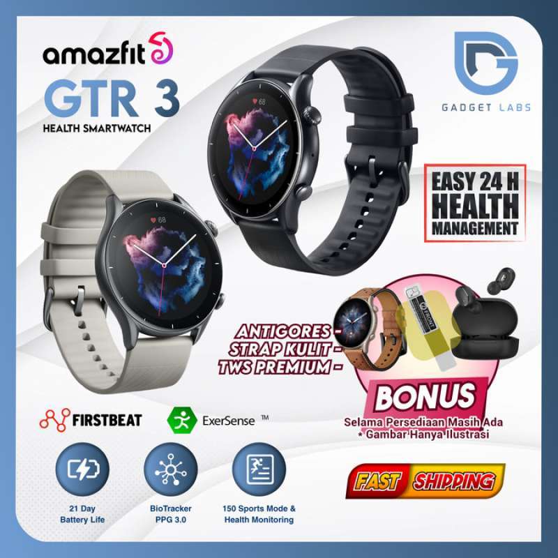 Promo Amazfit GTR 3 Smartwatch SpO2 AMOLED Display - Garansi Resmi ...