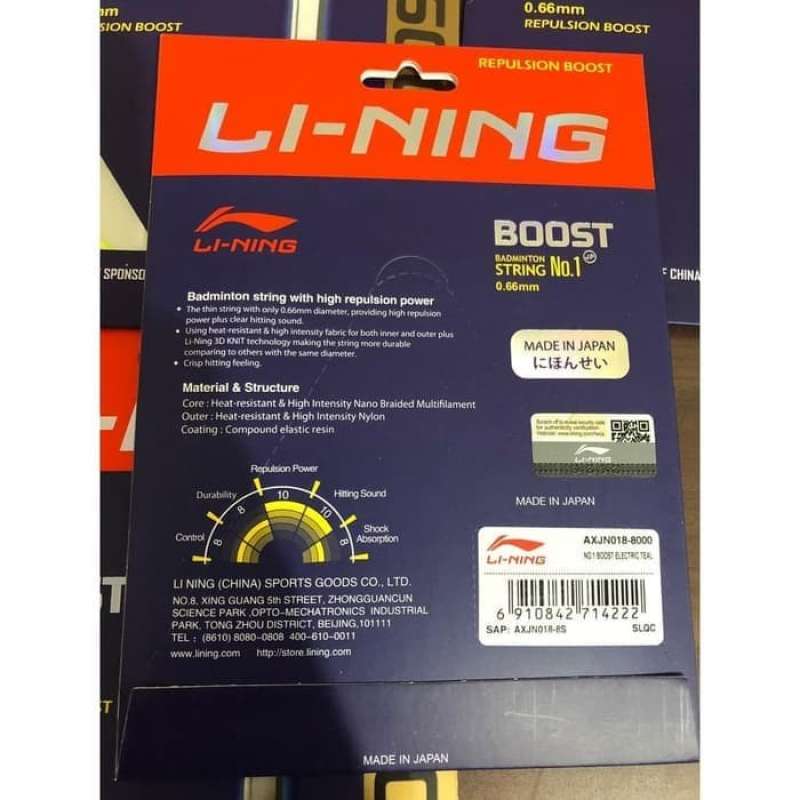 Promo LINING NO 1 BOOST SENAR BADMINTON ORIGINAL Diskon 50% di Seller ...