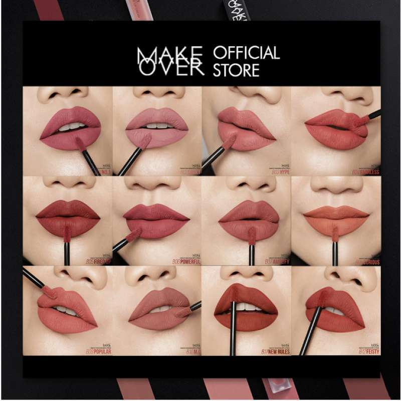 Jual Make Over Powerstay Transferproof Matte Lip Cream 7 G Lip Cream ...