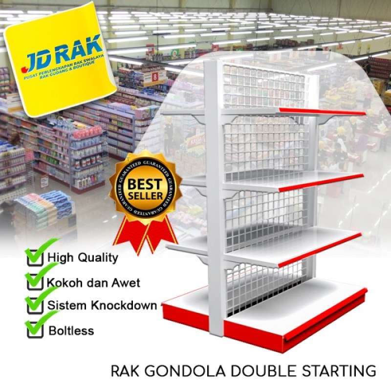 Promo RAK MINIMARKET / GONDOLA / SWALAYAN DOUBLE UKURAN 120/150/180/200 ...