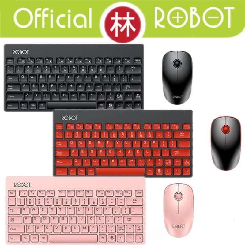 Jual Paket Keyboard & Mouse Robot Km3000 Mini Desain Di Seller Ayass ...