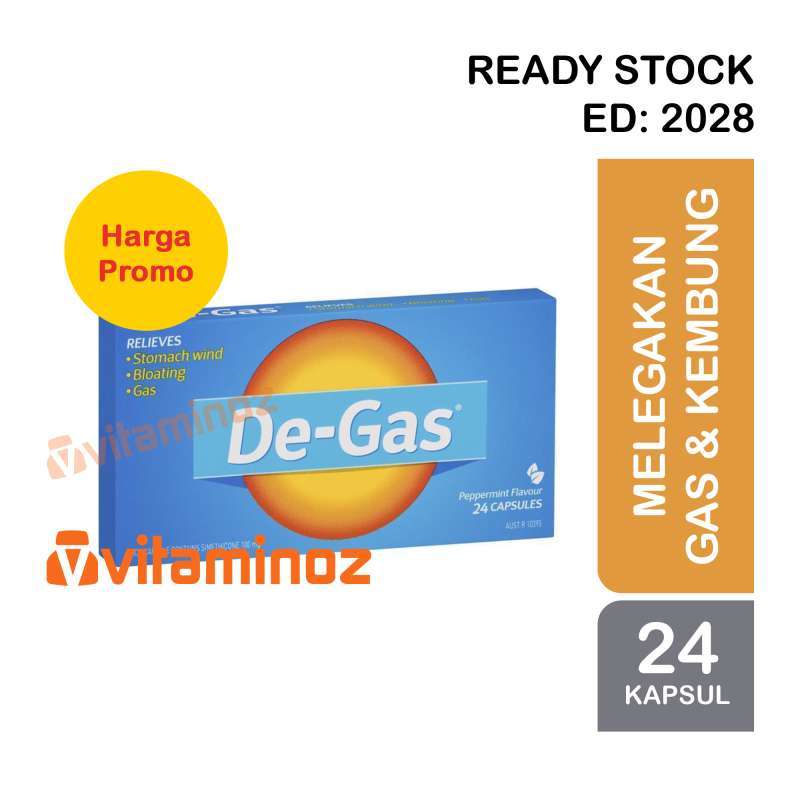 Jual De-Gas De gas Peppermint Flavour Isi 24 Kapsul - Obat Kembung di ...