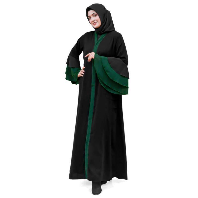 Jual Baju Abaya Hitam Turki Gamis Maxi Dress Bahan Jetblack - Salaf ...