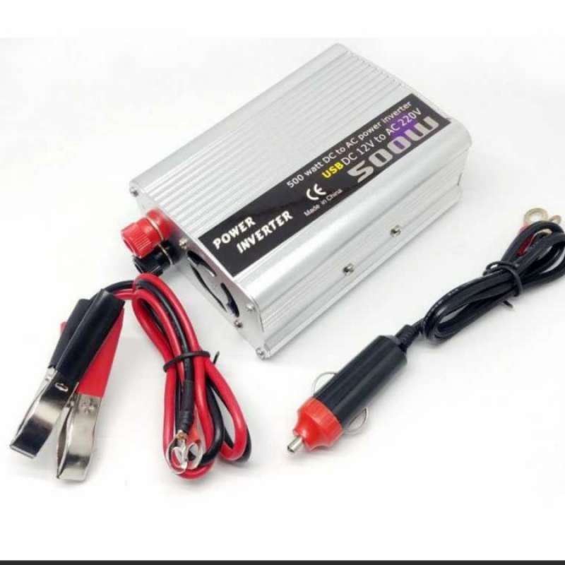 Promo INVERTER MOBIL DAYA 500W 12V ADAPTOR CHARGER KONVERTER AKI SOCKET ...