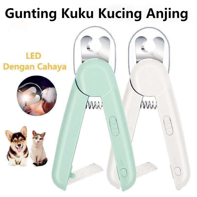 Promo Gunting Kuku Hewan Led Pet Nail Clipper Alat Grooming Kucing ...