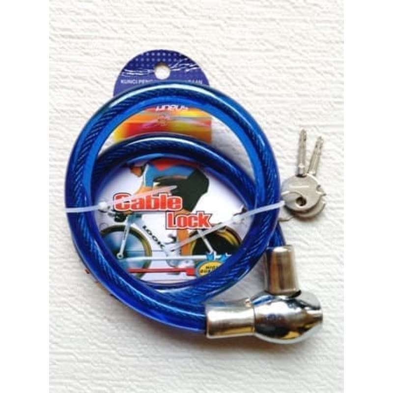 Jual Tali Gembok Kunci Pengaman Rantai Rante Sepeda Motor Helm Pagar ...