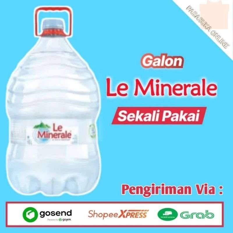 Promo Air Galon Le Mineral / Air Mineral Galon 15liter Diskon 25% Di ...