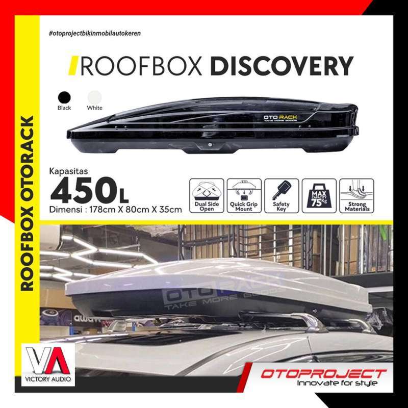 Promo Roof Box Mobil Otorack By Otoproject Discovery Black Glossy ...