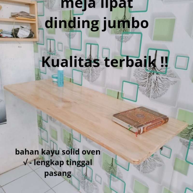 Promo Meja Lipat Dinding Portable Laptop/meja Lipat Kayu Jati Belanda ...